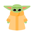 Baby Yoda icon in Color Style