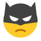 Batman Emoji icon in Color Style