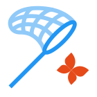 Butterfly Net icon in Color Style