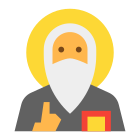 Christian Saint icon in Color Style
