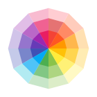 Farbrad 2 Icon im Farbe Stil