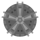 Cylon Basestar Tos icon in Color Style
