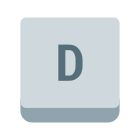 D Key icon in Color Style
