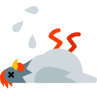 Dead Chicken icon in Color Style