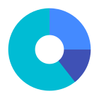 Doughnut Chart icon in Color Style