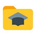 Education Folder icon in Color Style