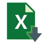 Export Excel icon in Color Style