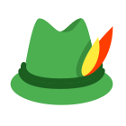 German Hat icon in Color Style