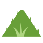 Grass Pile icon in Color Style