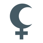 Lilith Symbol icon in Color Style