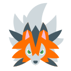 Lycanroc Dusk Form icon in Color Style