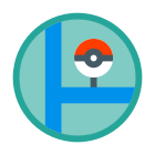 Ícone de Mapa de Pokemon no estilo Cor