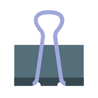 Paper Clamp icon in Color Style
