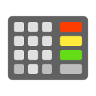 Pincode Keyboard icon in Color Style