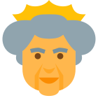 Queen Elizabeth icon in Color Style