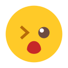 Shocker Emoji icon in Color Style