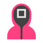 Squid Game Square Guard icon in Color Style