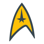 Star Trek Symbol icon in Color Style