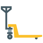 Hand Pallet Truck icon in Color Style
