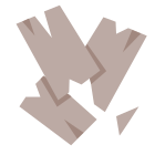 Wood Chips icon in Color Style