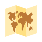 World Map icon in Color Style