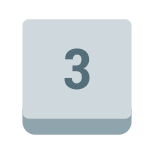 3 Key icon in Color Style