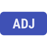 Adjective icon in Color Style