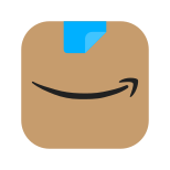 Amazon Shopping App icon in Color Style