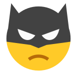 Batman Emoji icon in Color Style