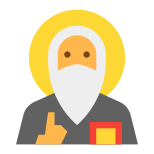 Christian Saint icon in Color Style