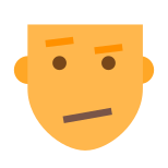 Concerned Face icon in Color Style