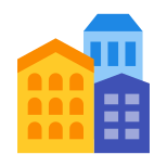 Downtown icon in Color Style