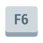 F6 Key icon in Color Style