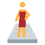 Fashion Model icon in Color Style