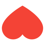 Heart Upside Down icon in Color Style