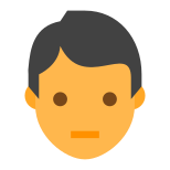 Human Head icon in Color Style