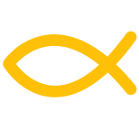 Ichtus icon in Color Style