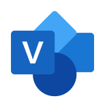 Microsoft Visio 2019 icon in Color Style