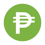 Peso Symbol icon in Color Style