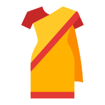 Saree icon in Color Style