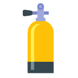 Scuba Tank icon in Color Style