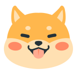 Siba Inu Kawaii icon in Color Style