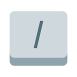 Solidus Key icon in Color Style