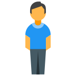 Standing Man icon in Color Style