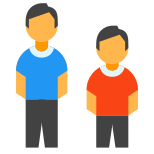 Tall Person icon in Color Style