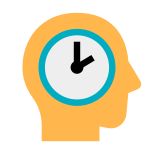 Time Management Skills icon in Color Style
