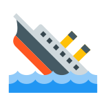 Titanic icon in Color Style