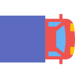 Truck Top View icon in Color Style