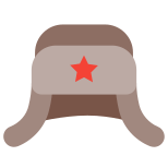 Ushanka icon in Color Style