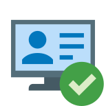Video Id Verification icon in Color Style